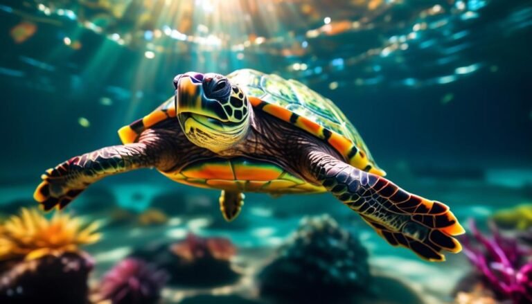 Rare and Colorful Reeves Turtle Steals Spotlight